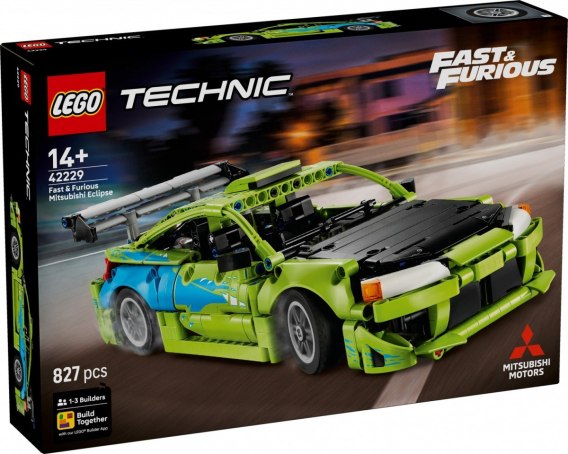 Klocki Technic 42229 Samochód Fast and Furious Mitsubishi Eclipse ...